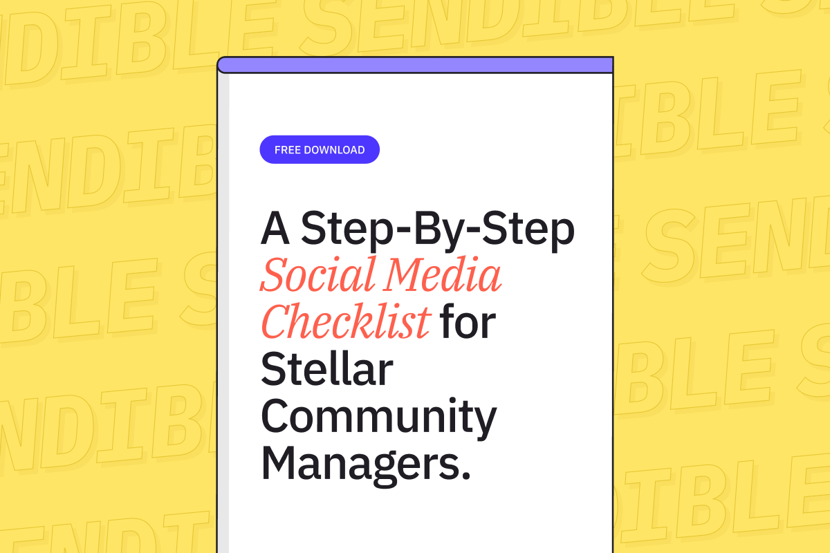 Free Downloadable Community Management Checklist